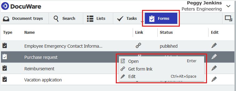 Version 7.3: Single sign-on and forms within the web client